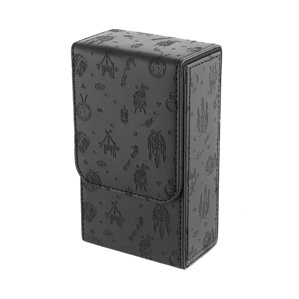 Embossed Mystical Tarot Box Black – Karma Living