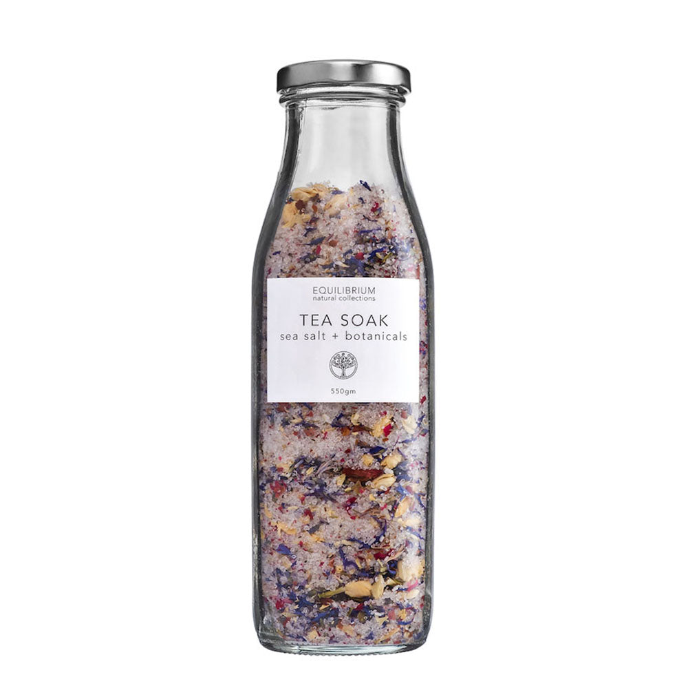 Natural Bath Salts Tea Soak Sea Salt & Botanicals 550g – Karma Living