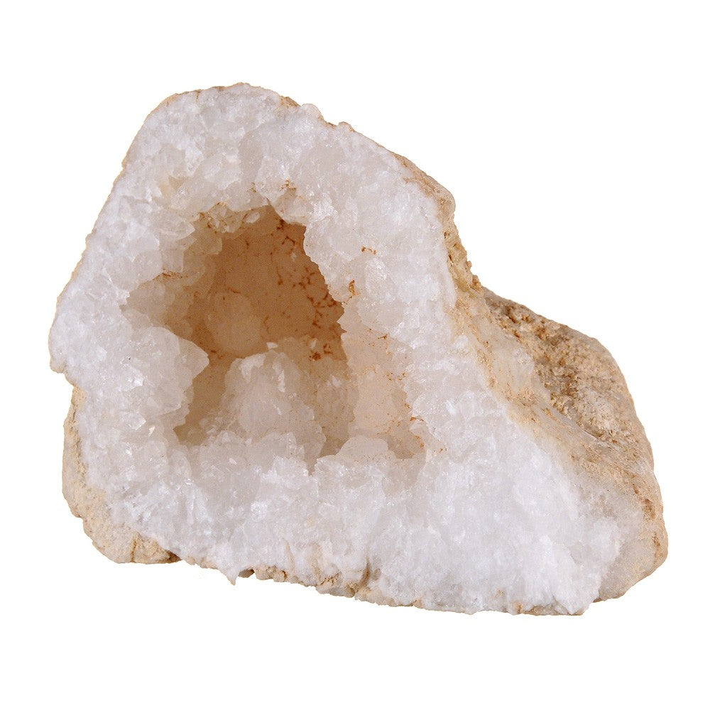 White Calcite Crystal Geode Small – Karma Living